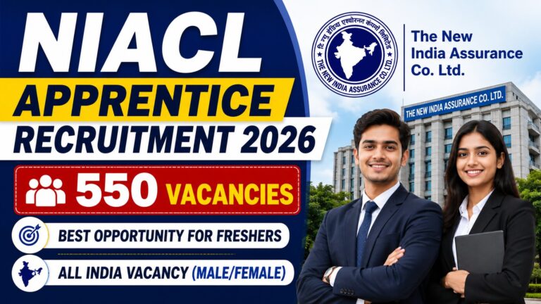 NIACL Apprentice Recruitment 2026: Apply Online for 550 Posts - ROJGAR TIME